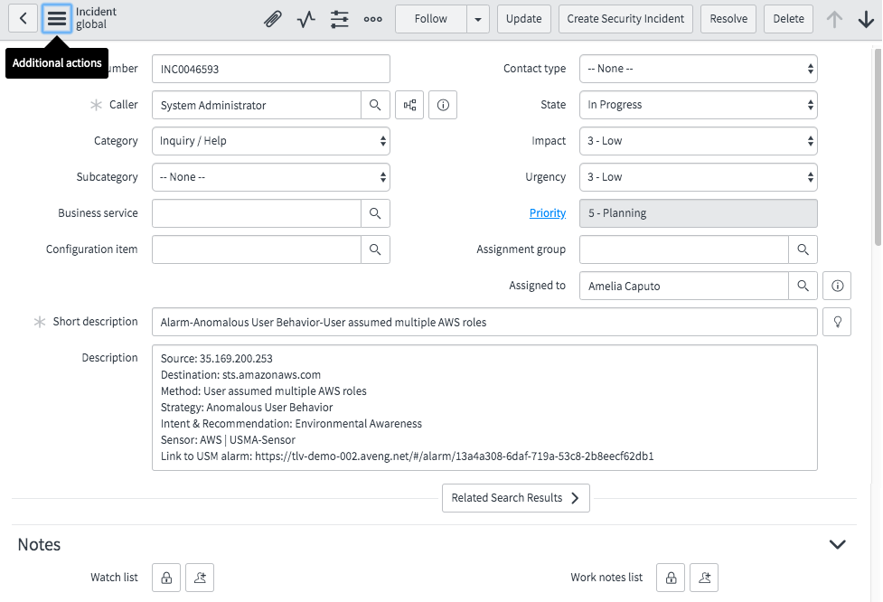 Servicenow Incident Templates